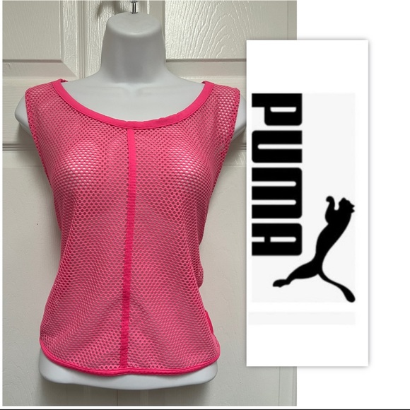 Puma | Tops | Puma Hot Pink Mesh Runners Tank | Poshmark